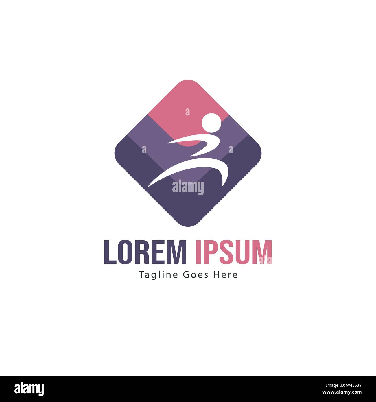 Athletic logo template design. Minimalist Athletic logo with modern ...