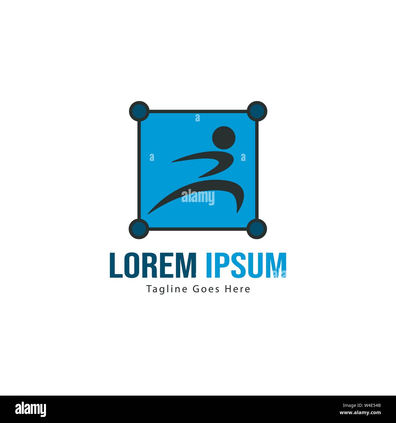 Athletic logo template design. Minimalist Athletic logo with modern ...