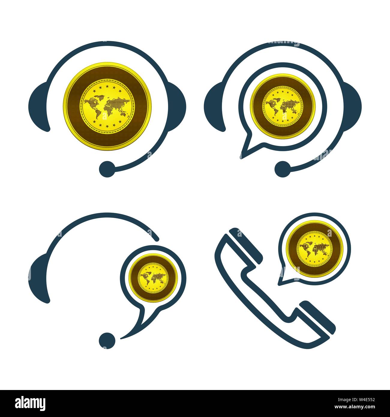 Gold center vector vectors hi-res stock photography and images - Alamy