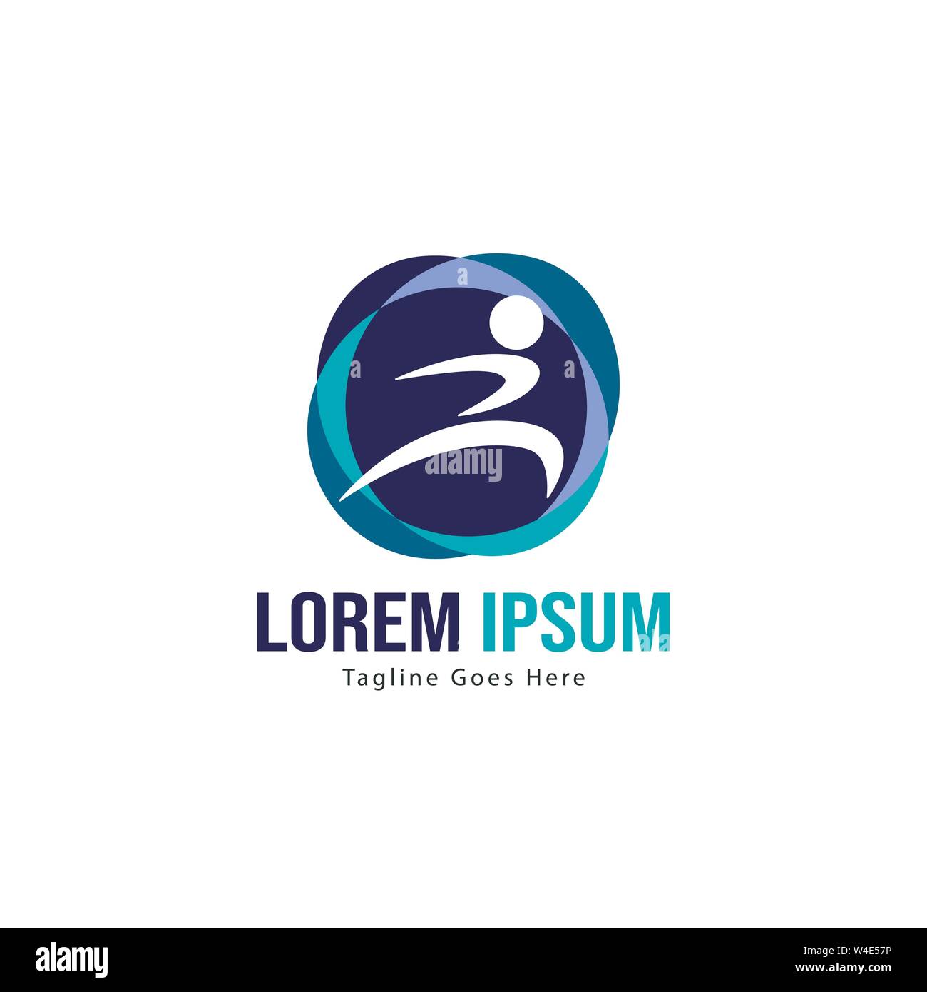 Athletic logo template design. Minimalist Athletic logo with modern ...