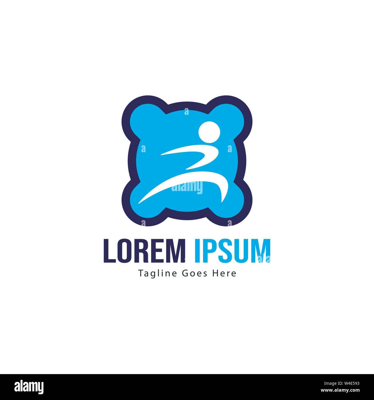Athletic logo template design. Minimalist Athletic logo with modern ...