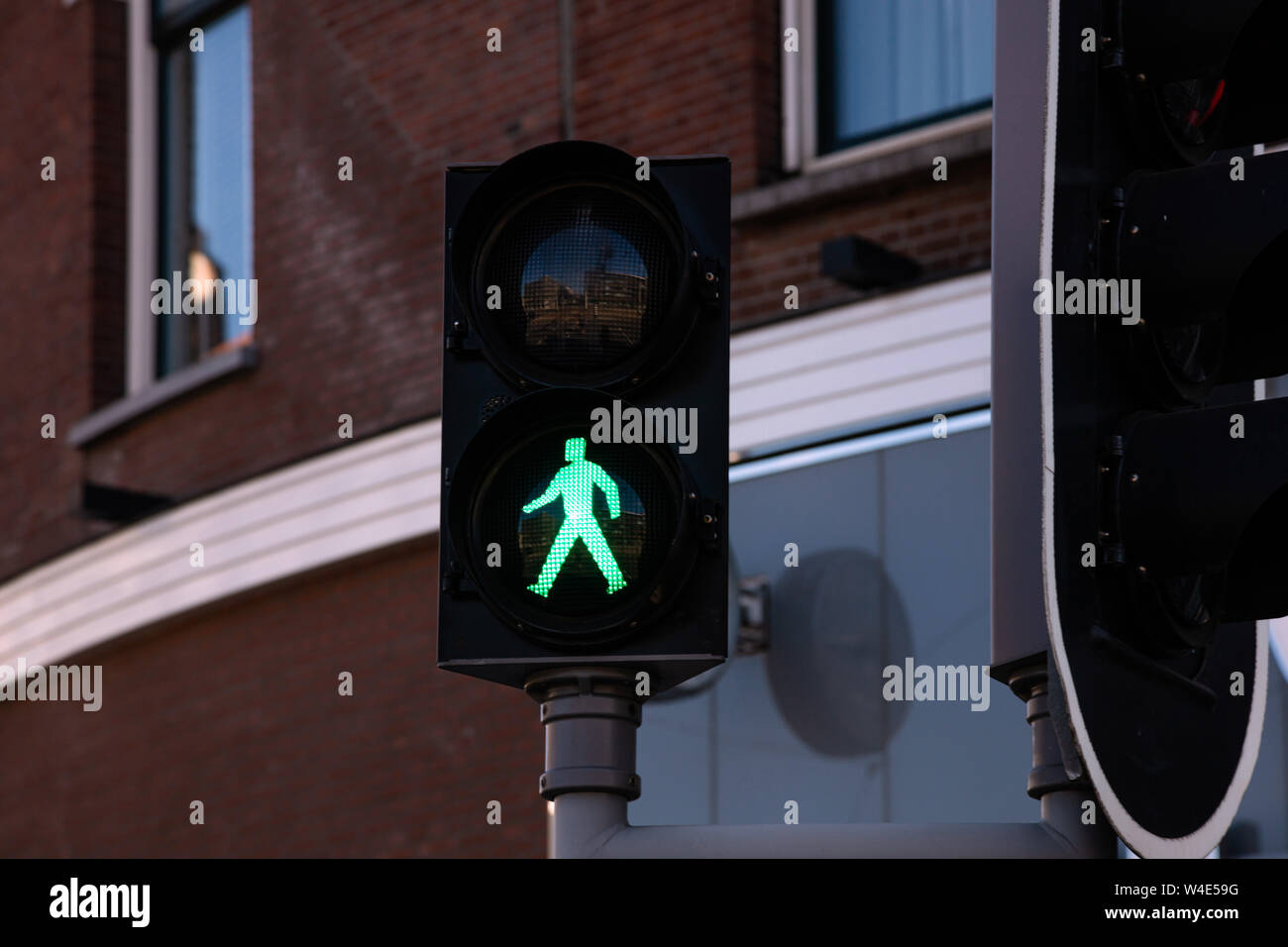 Green man traffic light pedestrian hi-res stock photography and images ...