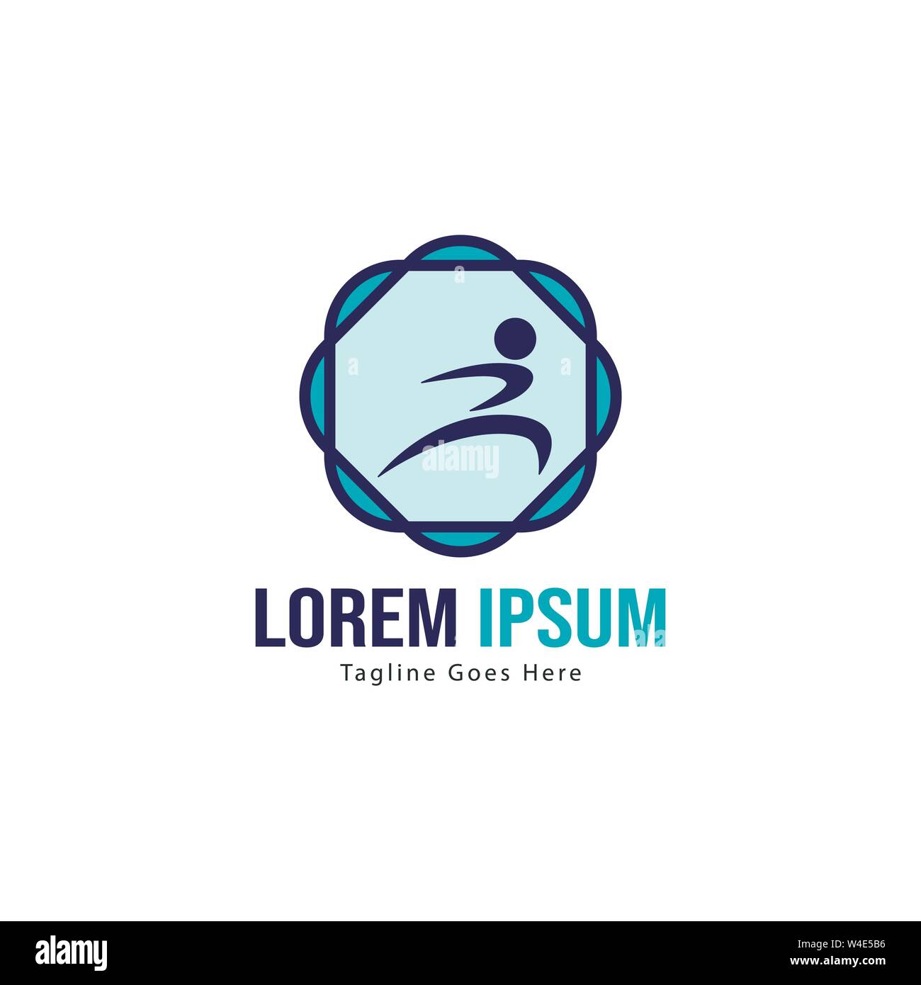 Athletic logo template design. Minimalist Athletic logo with modern ...
