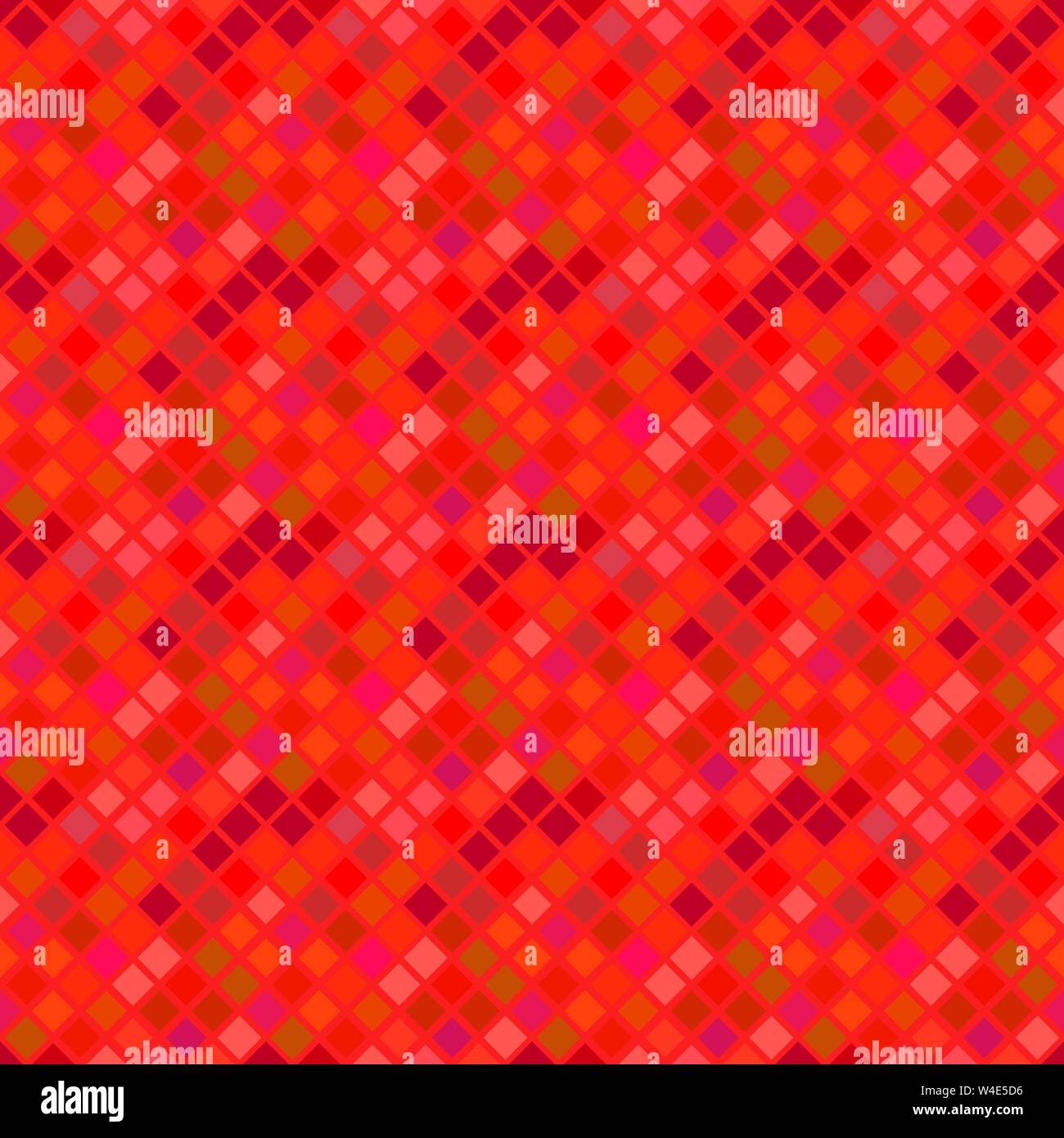 Seamless Diagonal Square Pattern Background Red Abstract Vector Design Stock Vector Image