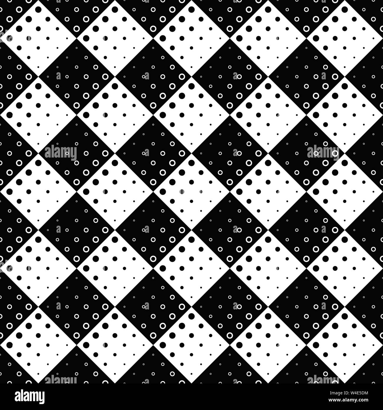 Geometrical Monochrome Circle Pattern Background Black White Vector Graphic From Dots And