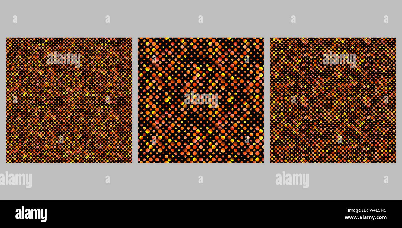 Seamless dot pattern background set - abstract vector illustrations ...