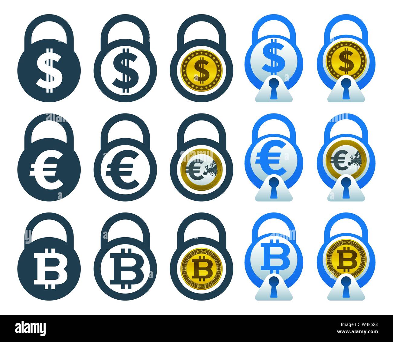 Financial crime icons Stock Vector Images - Alamy
