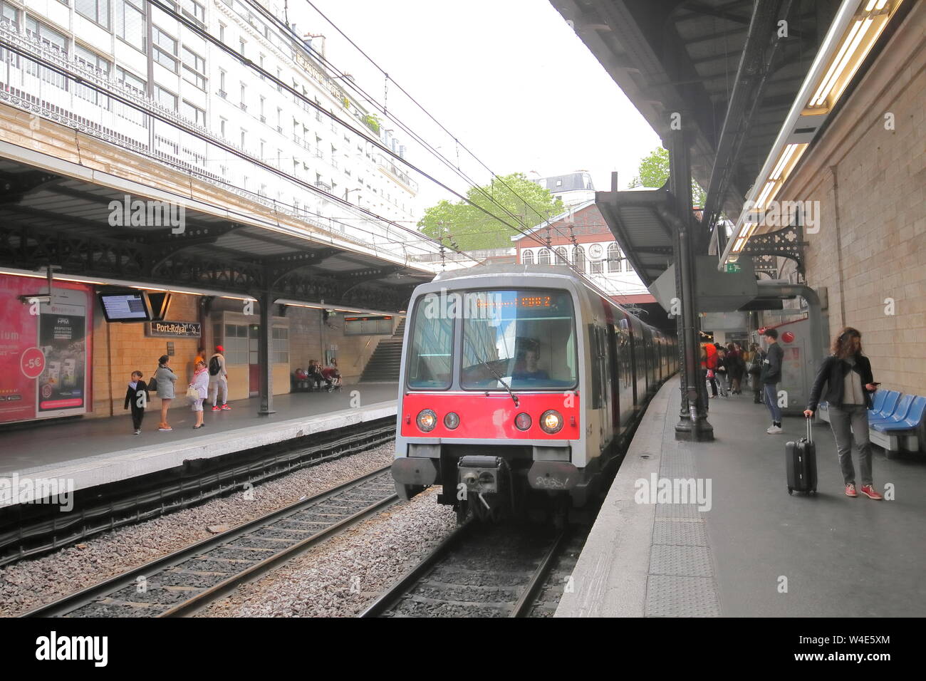 People travel by RER train in Paris France Stock Photo - Alamy