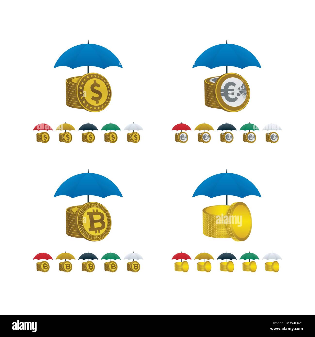 Making an umbrella Stock Vector Images - Alamy