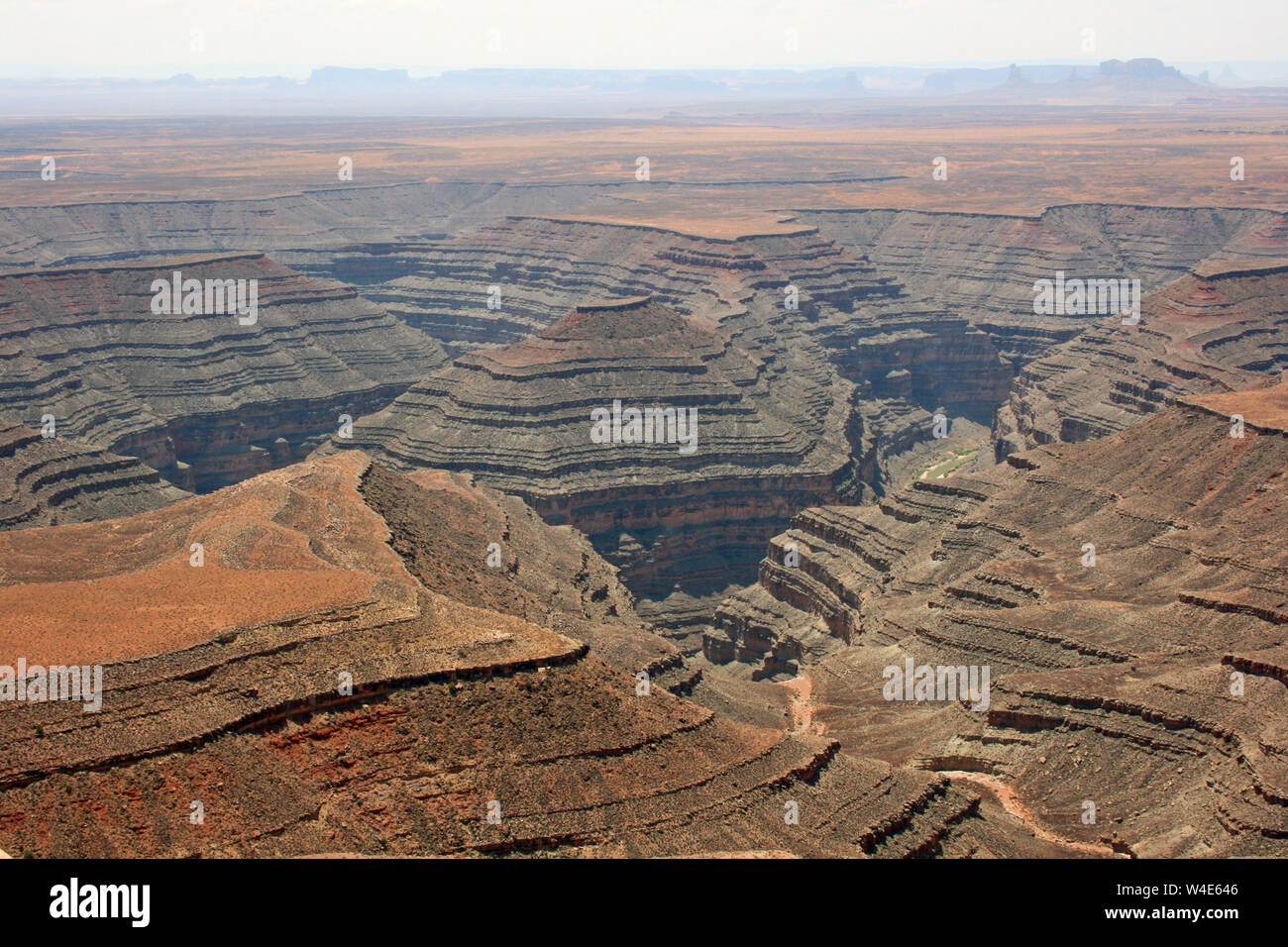 Plateau with San Juan River - Utah Stock Photo - Alamy