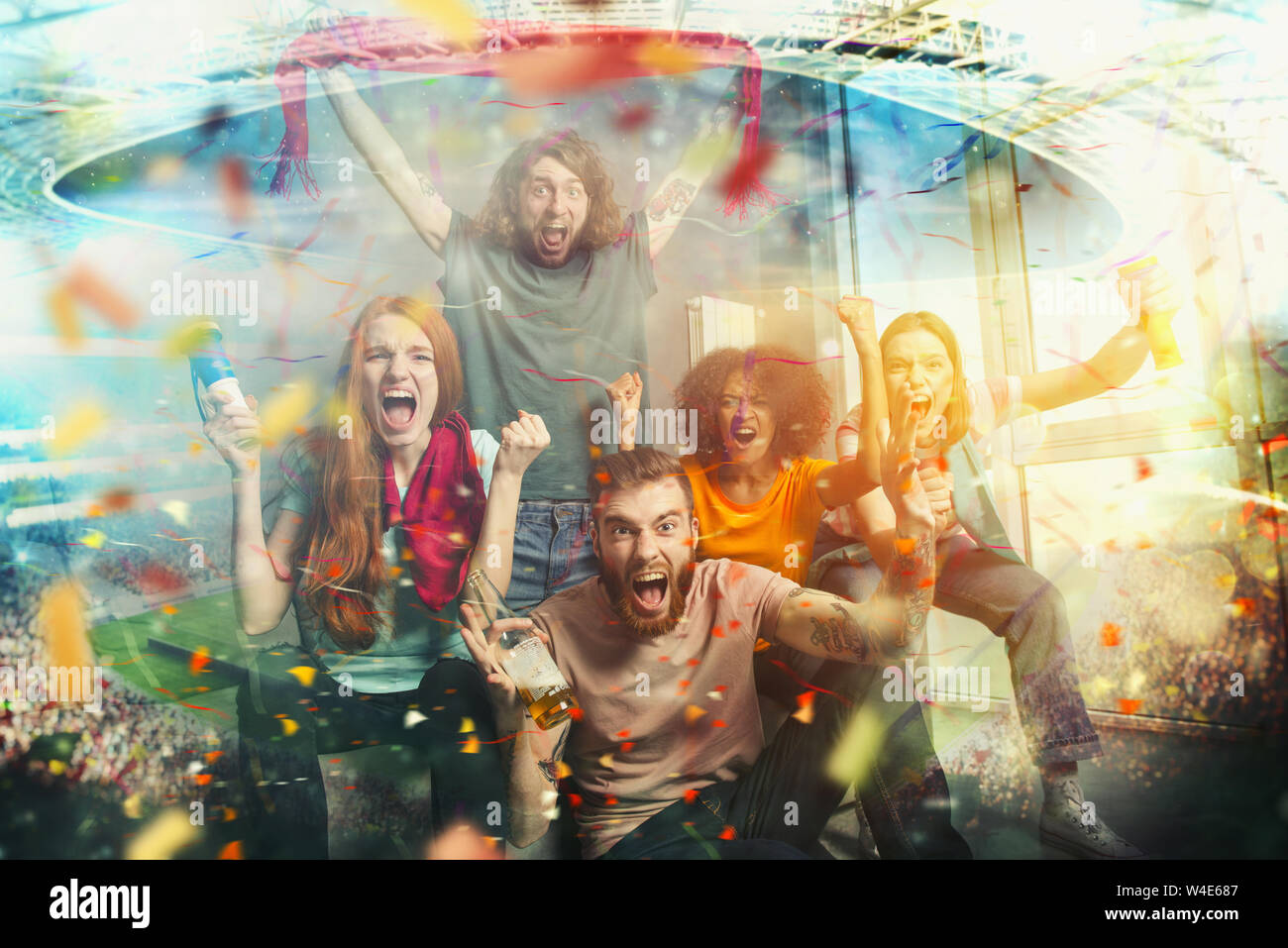 Victory celebrating sport hi-res stock photography and images - Alamy