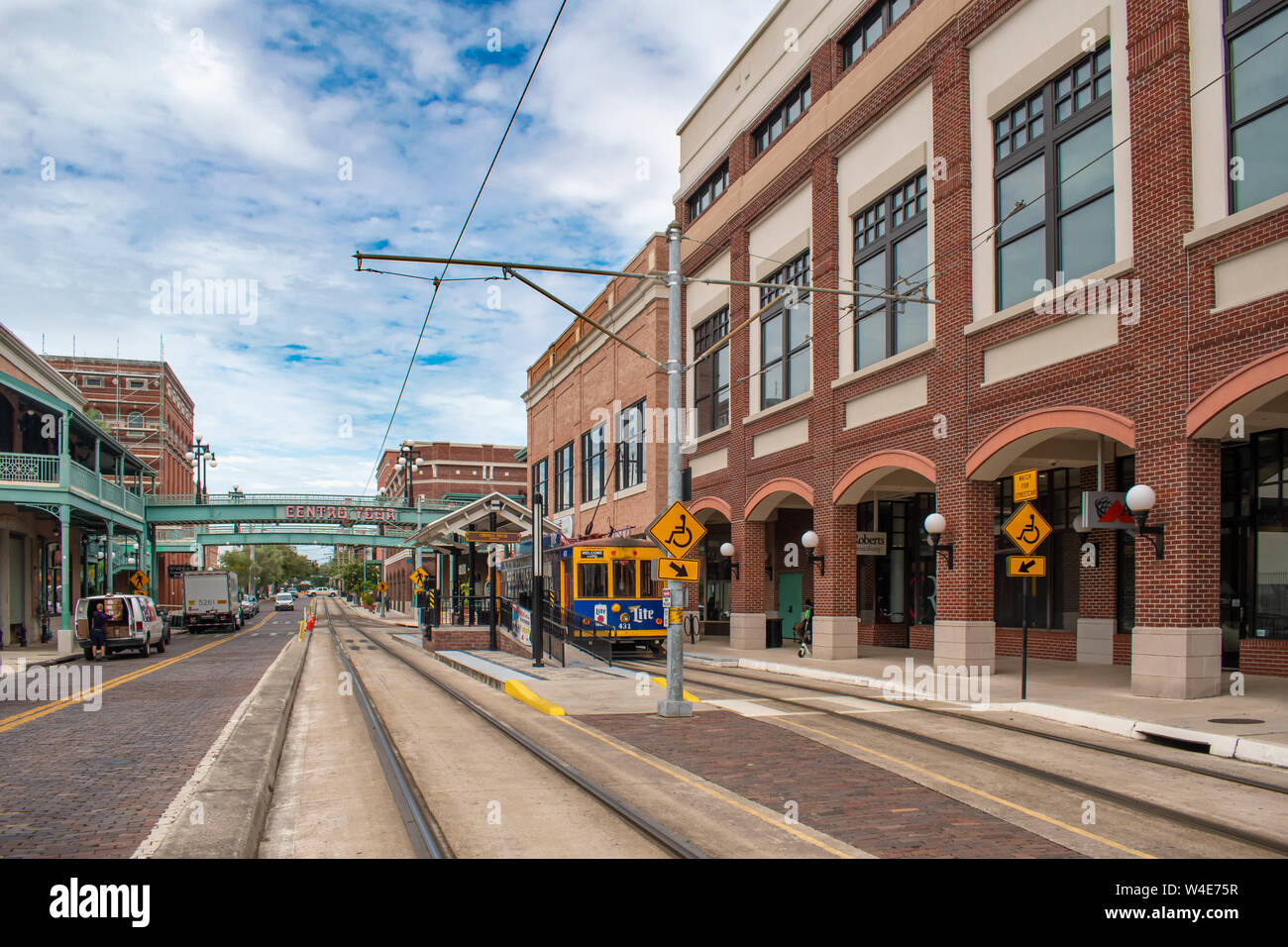 Ybor City Tampa Bay, Florida. July 12 , 2019 Centro Ybor Complex and ...
