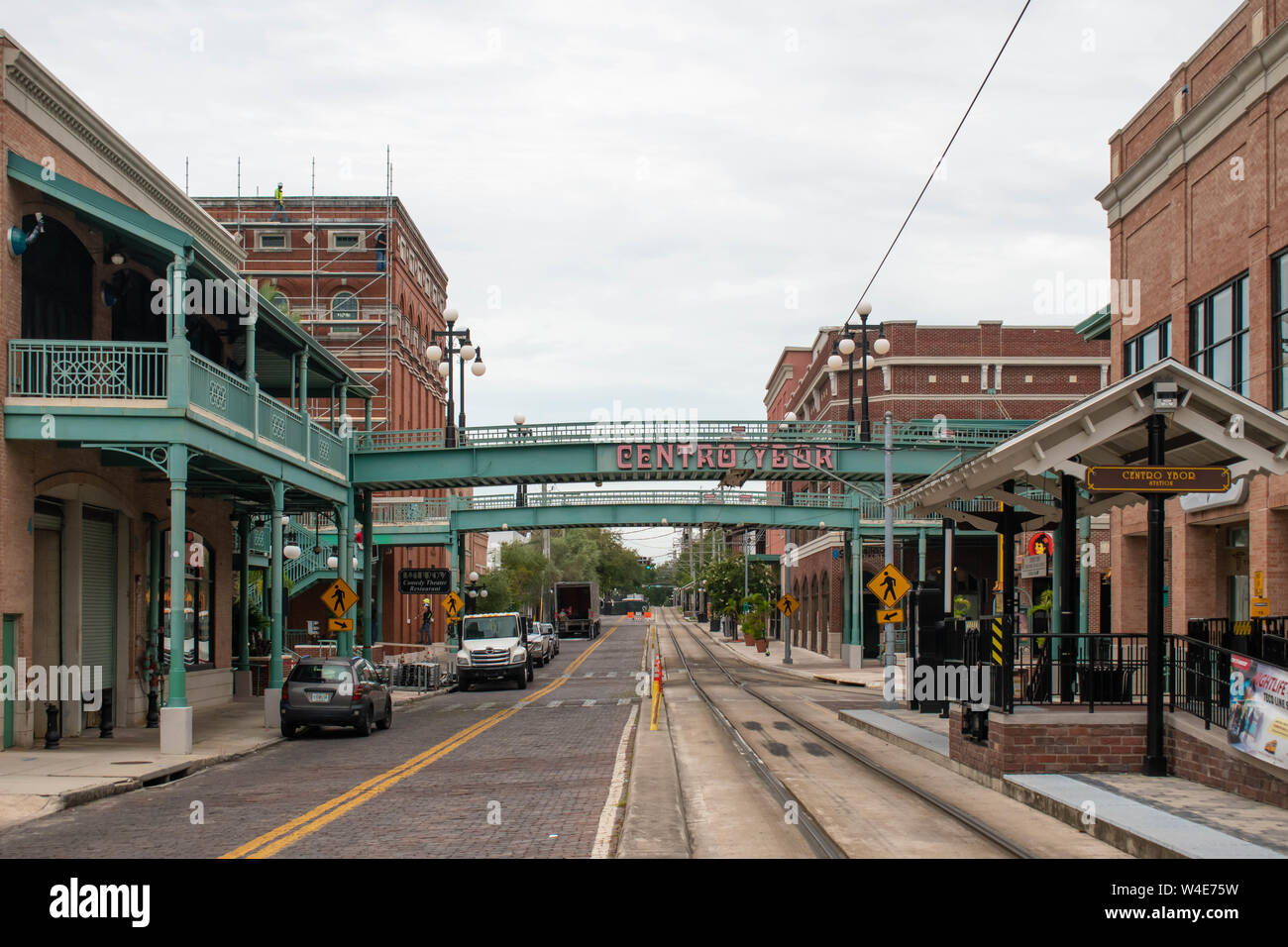 Ybor City Tampa Bay, Florida. July 12 , 2019 Centro Ybor Complex and ...