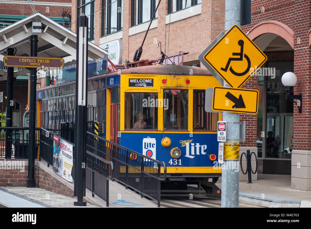Ybor city tampa streetcar hi-res stock photography and images - Alamy
