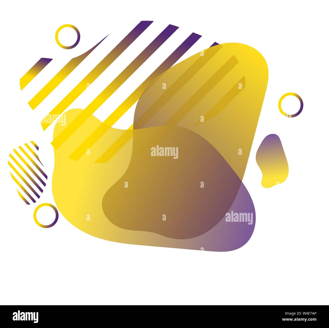 Abstract modern graphic elements. Dynamical colored forms and line ...