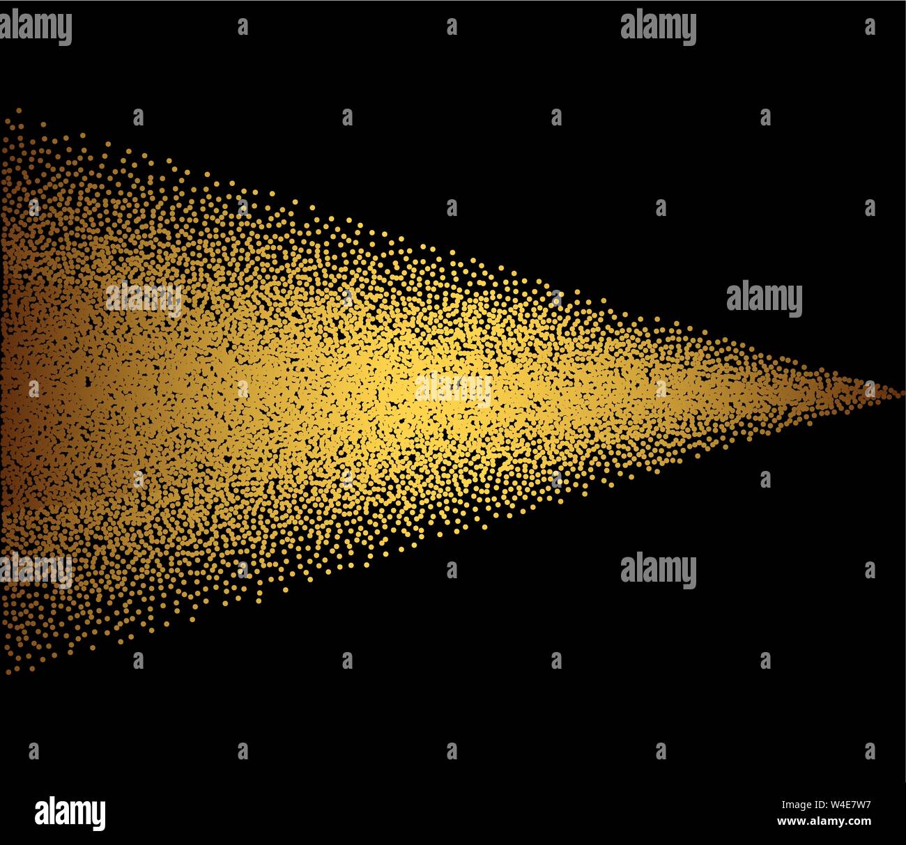Tiny gold glittering spangles, sparks, splatter or night sky with ...