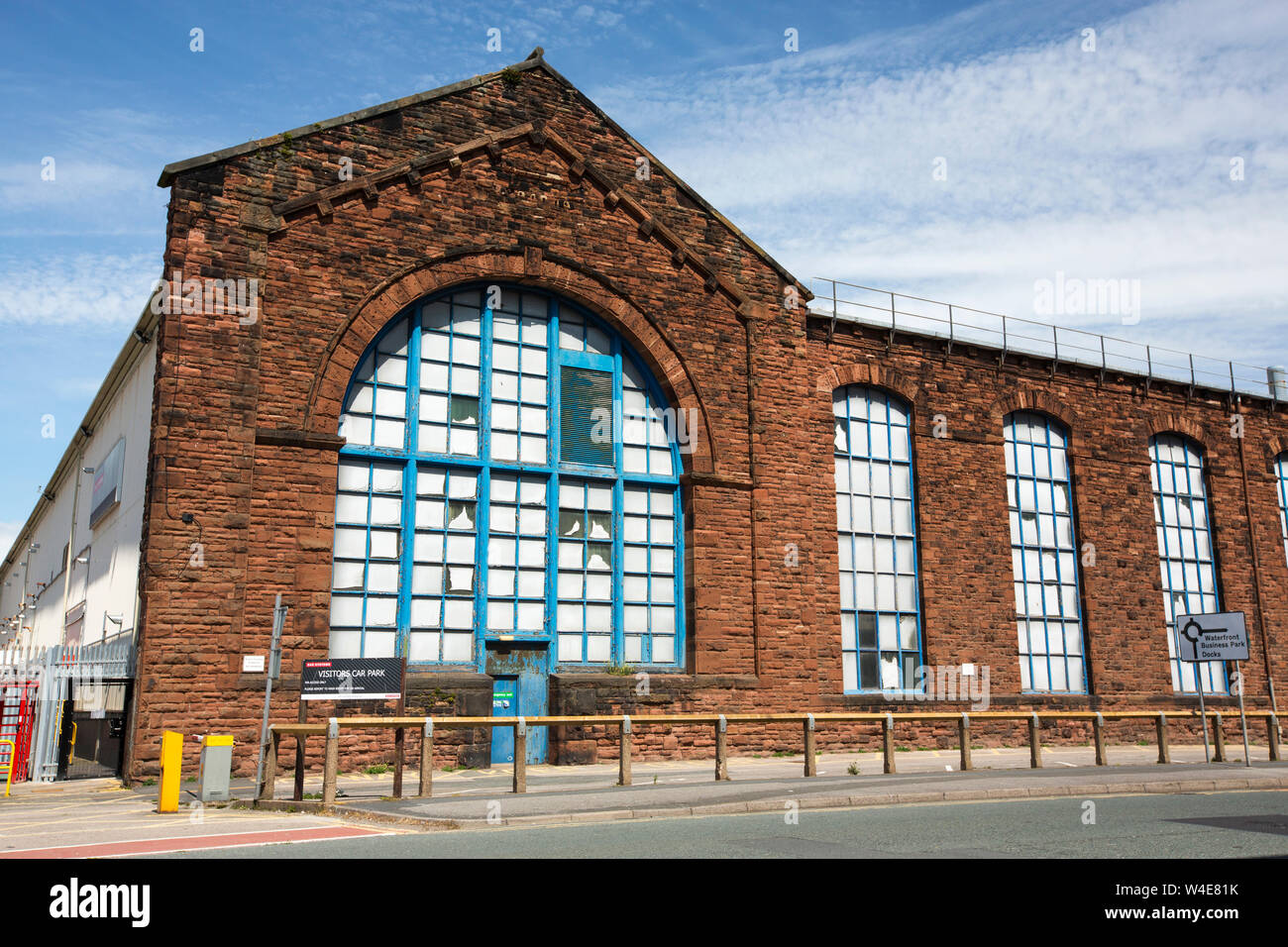 BAE Systems factory buildings in Barrow in Furness, Cumbria, UK Stock ...