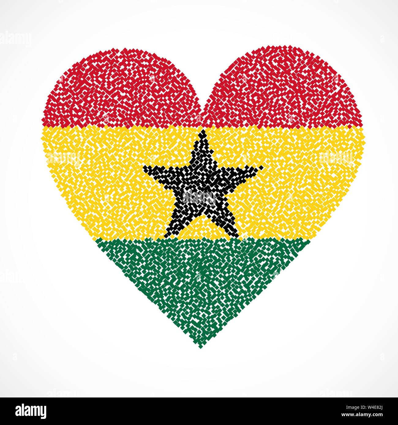 Independence Day of Ghana 6th march greeting card with brush stroke ...