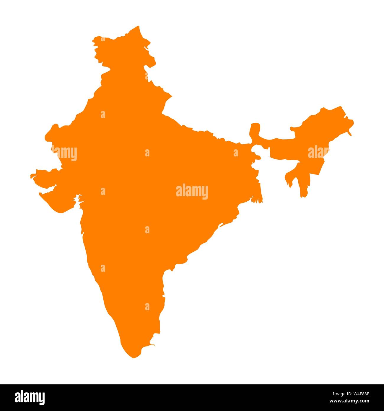 india independence day map country vector illustration Stock Vector ...