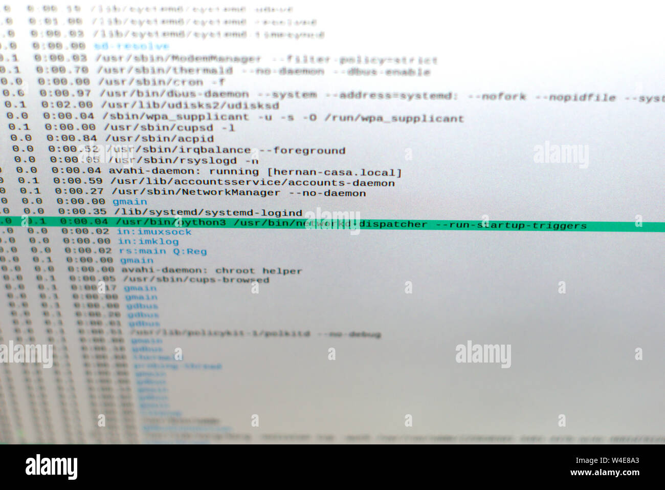 Highlighted text on screen hi-res stock photography and images - Alamy