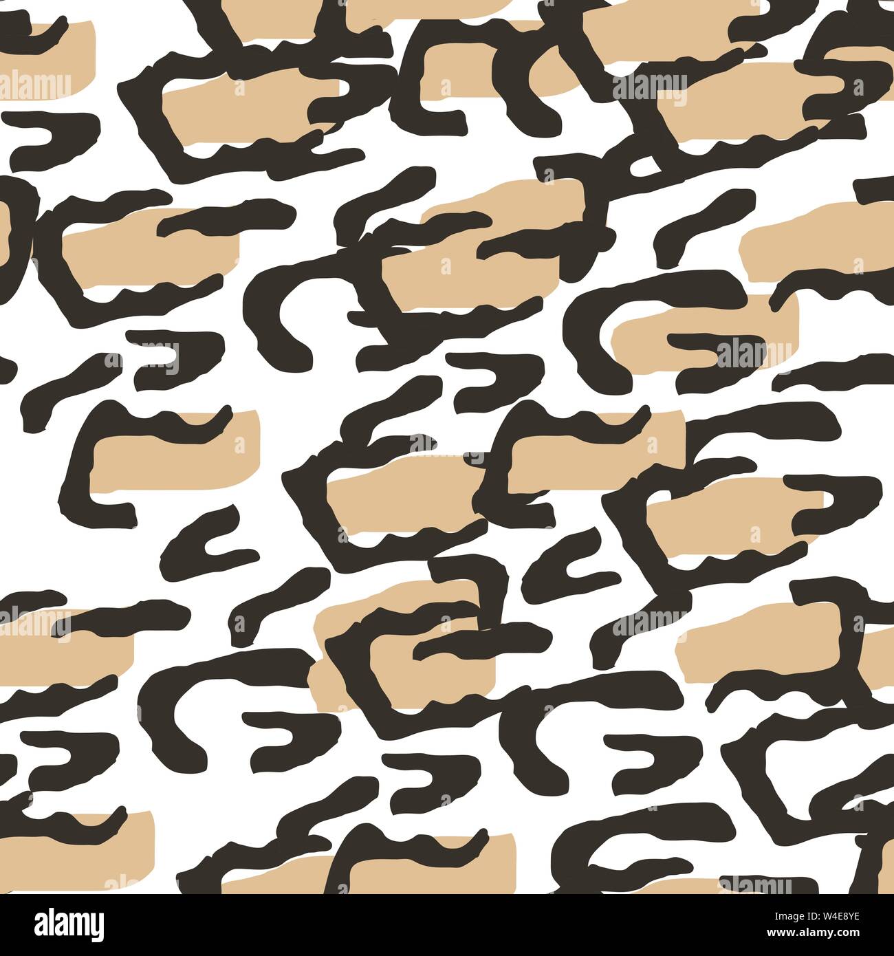 Modern seamless pattern with jaguar spots. Modern vector template ...