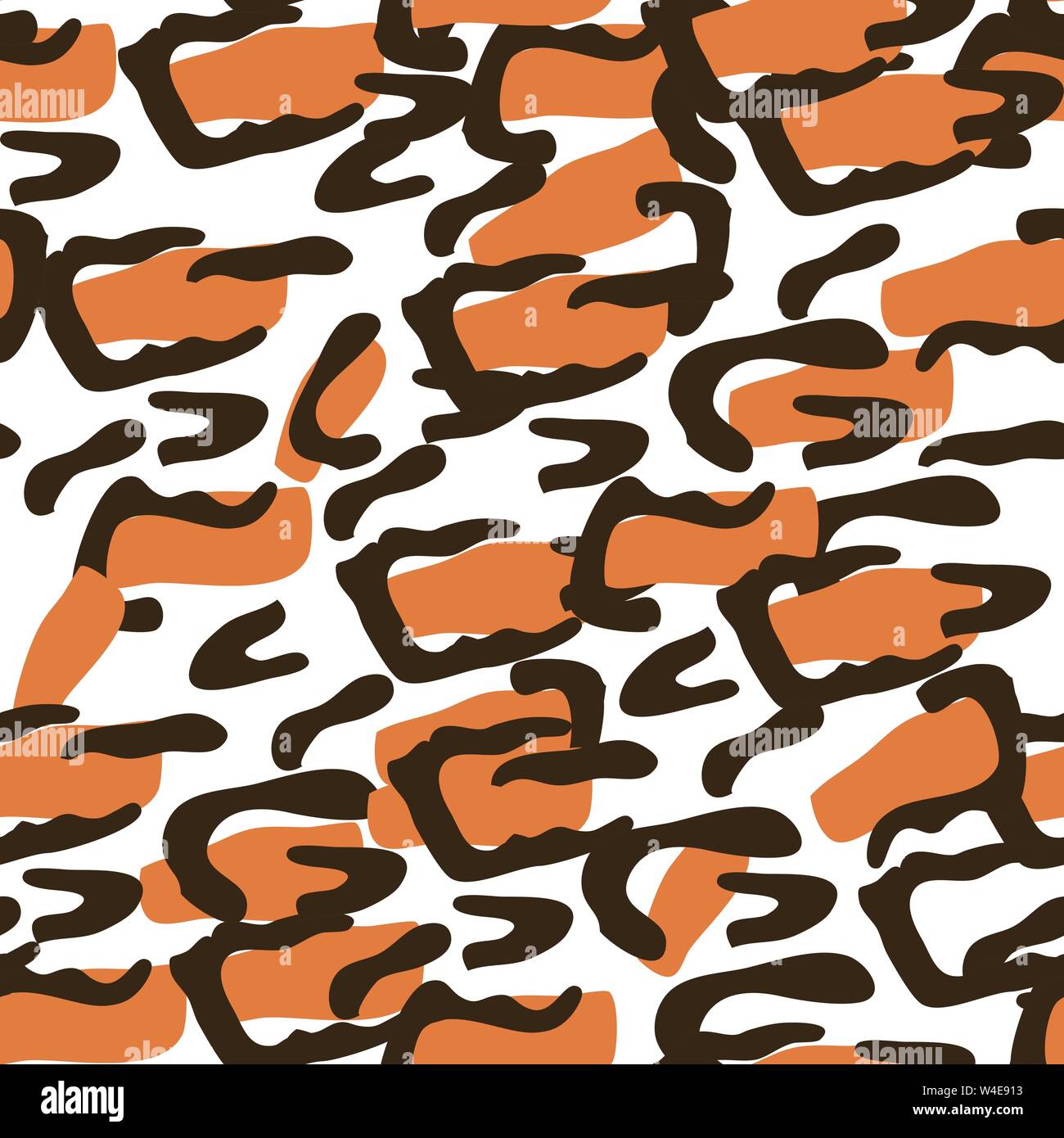 Modern seamless pattern with jaguar spots. Modern vector template ...