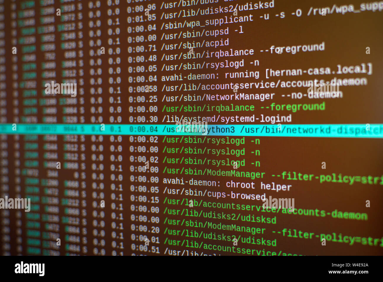 Highlighted text on screen hi-res stock photography and images - Alamy