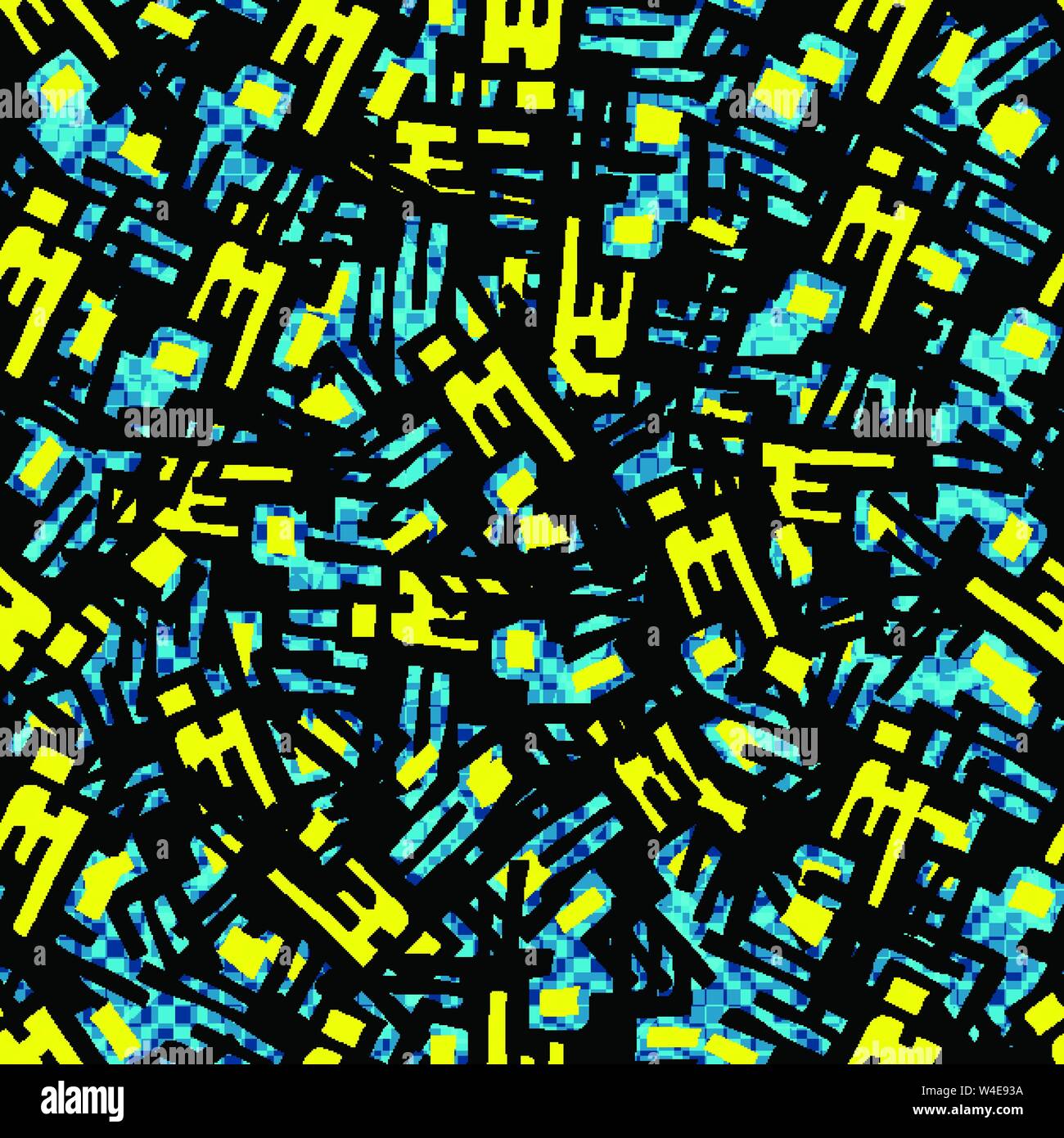 Beautiful abstract geometric objects seamless pattern vector ...