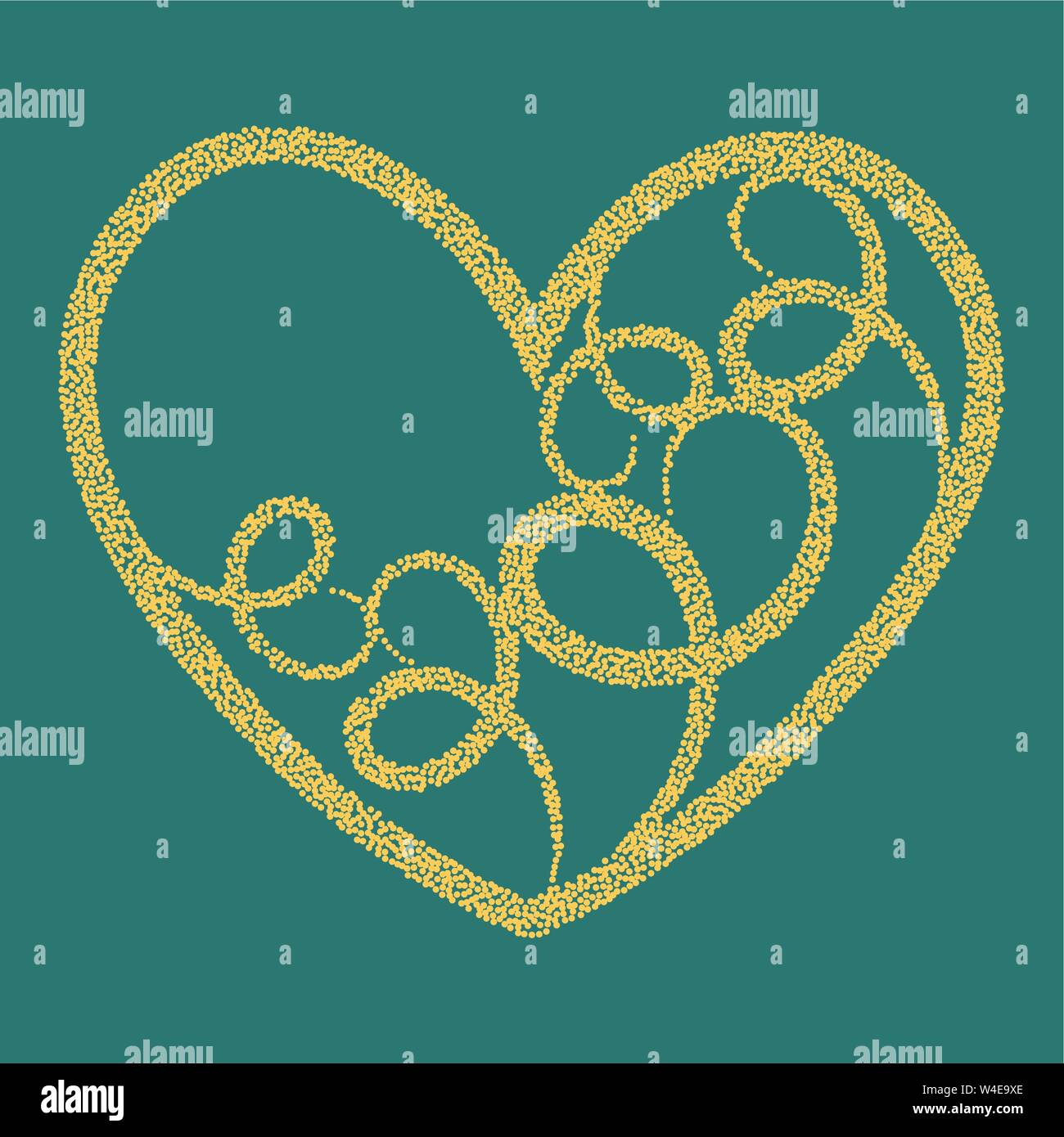 heard icon flat design vector illustration background eps 10 Stock ...