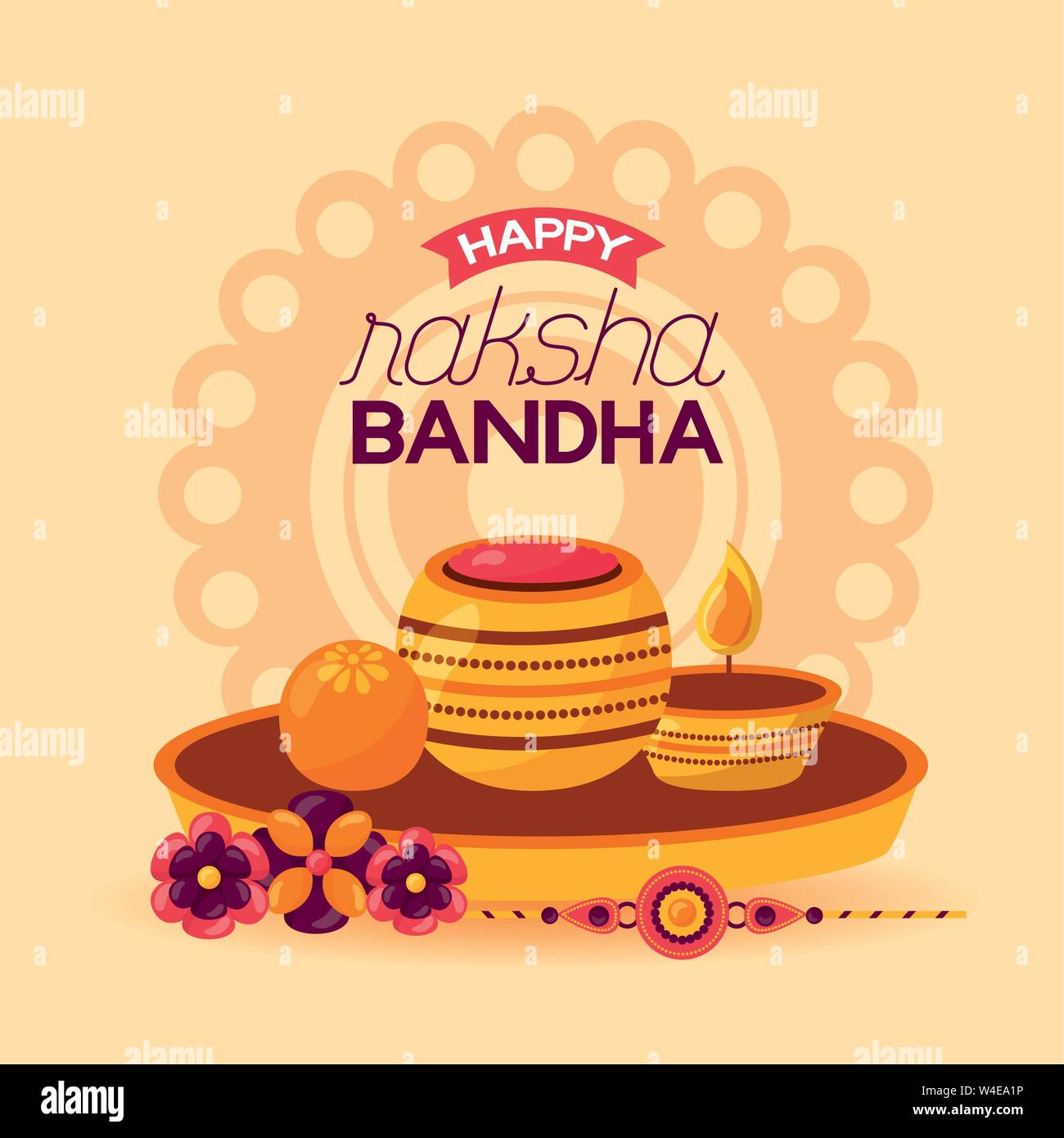 happy raksha bandhan celebration Stock Vector Image & Art - Alamy
