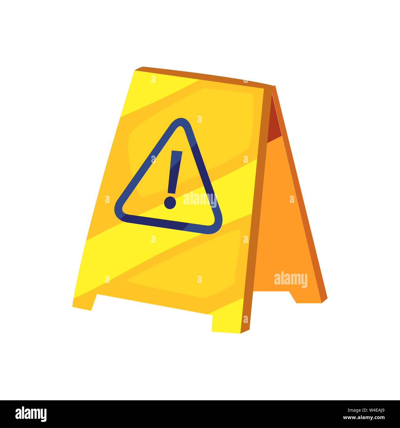 warning board on white background vector illustration Stock Vector ...