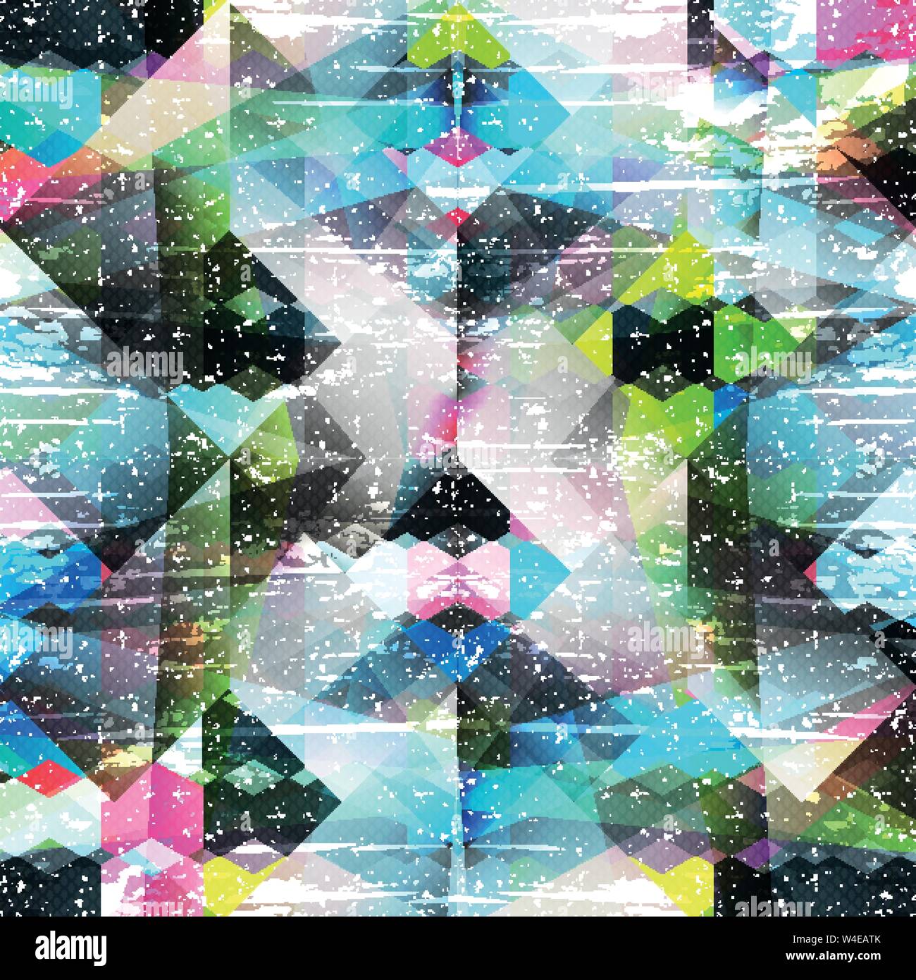 psychedelic color abstract geometric pattern Stock Vector Image & Art ...