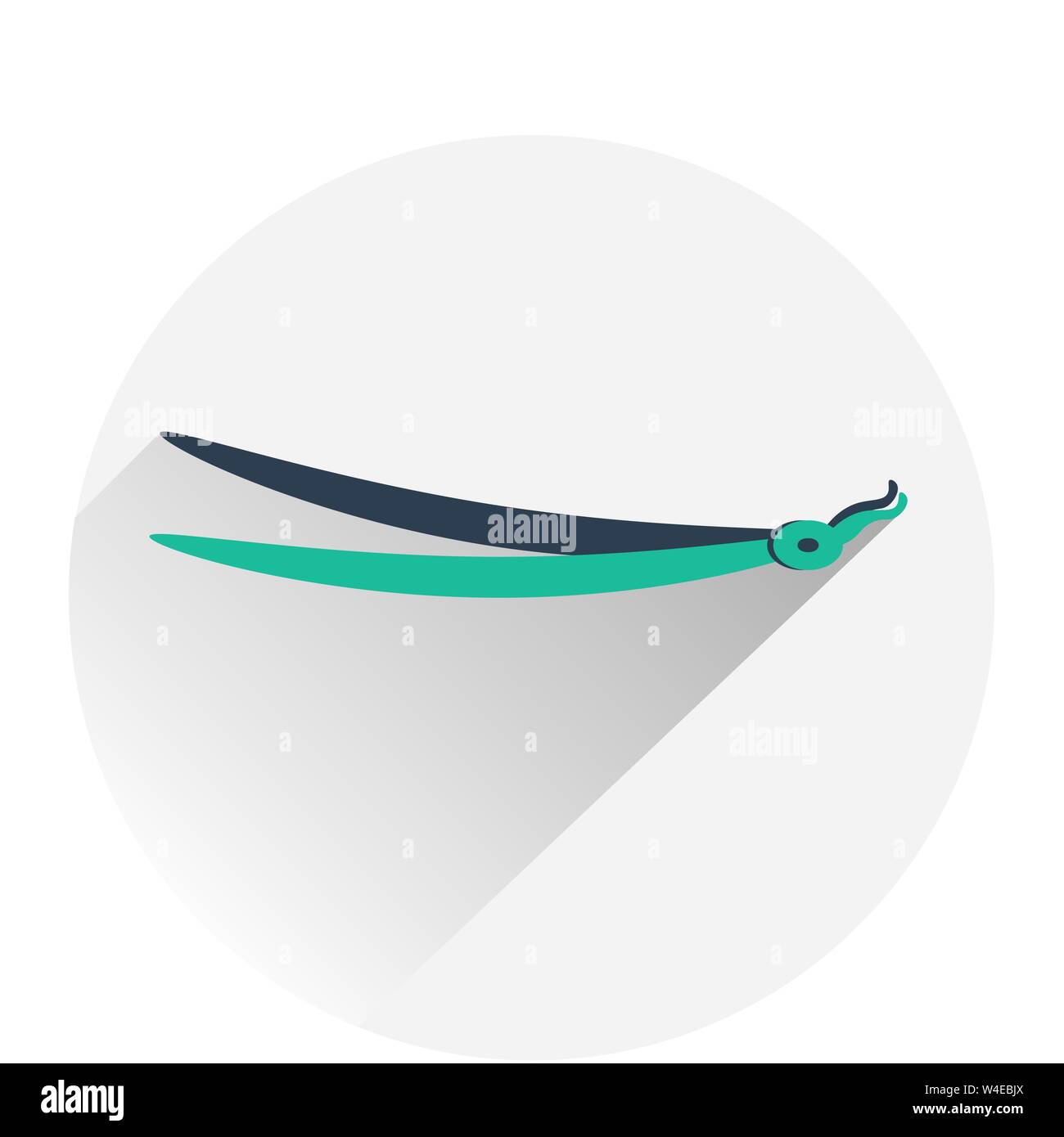 Steel dental surgical forceps icon. Flat illustration of steel surgical ...