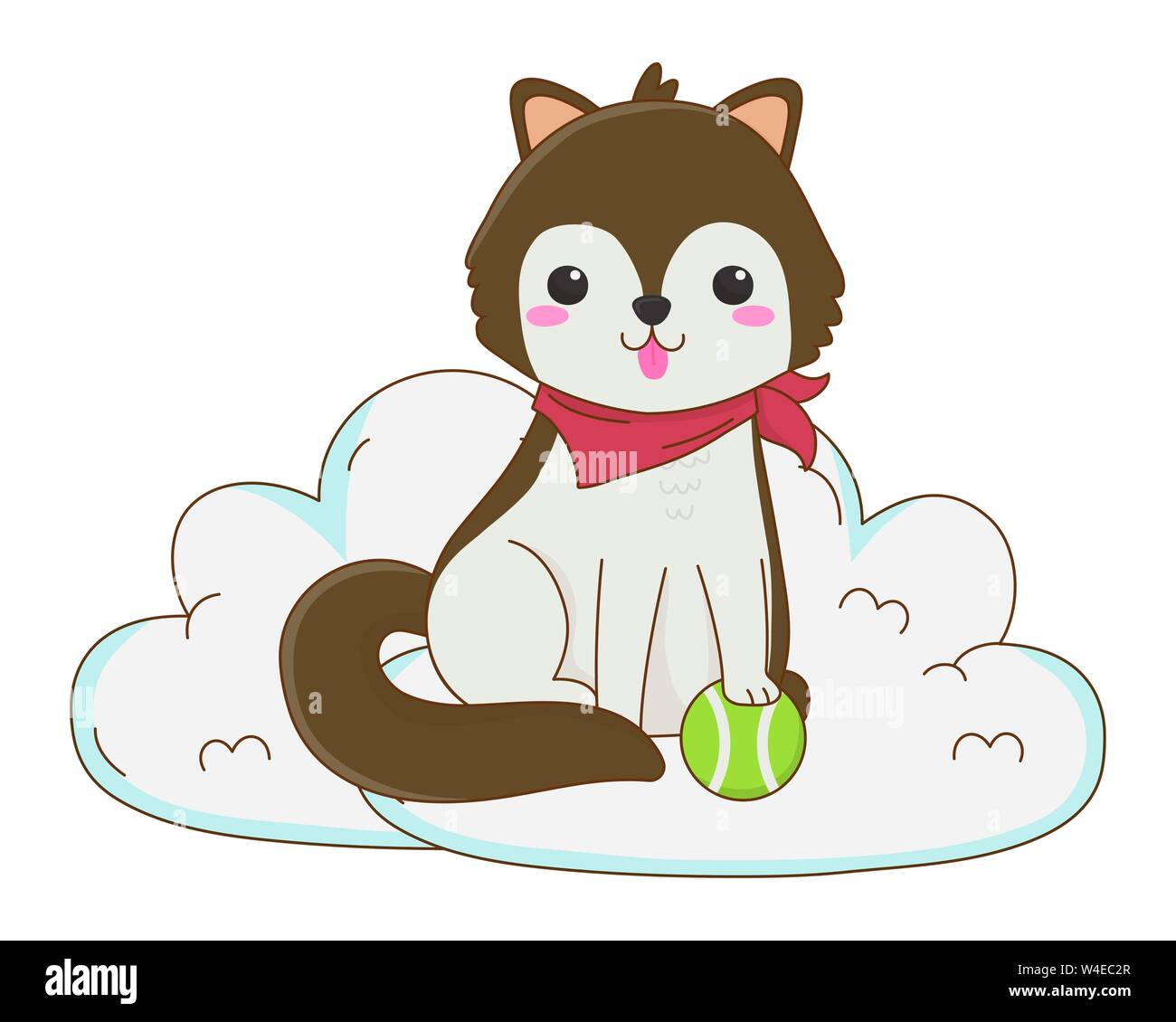 Dog cartoon design, Mascot pet animal nature cute and puppy theme ...