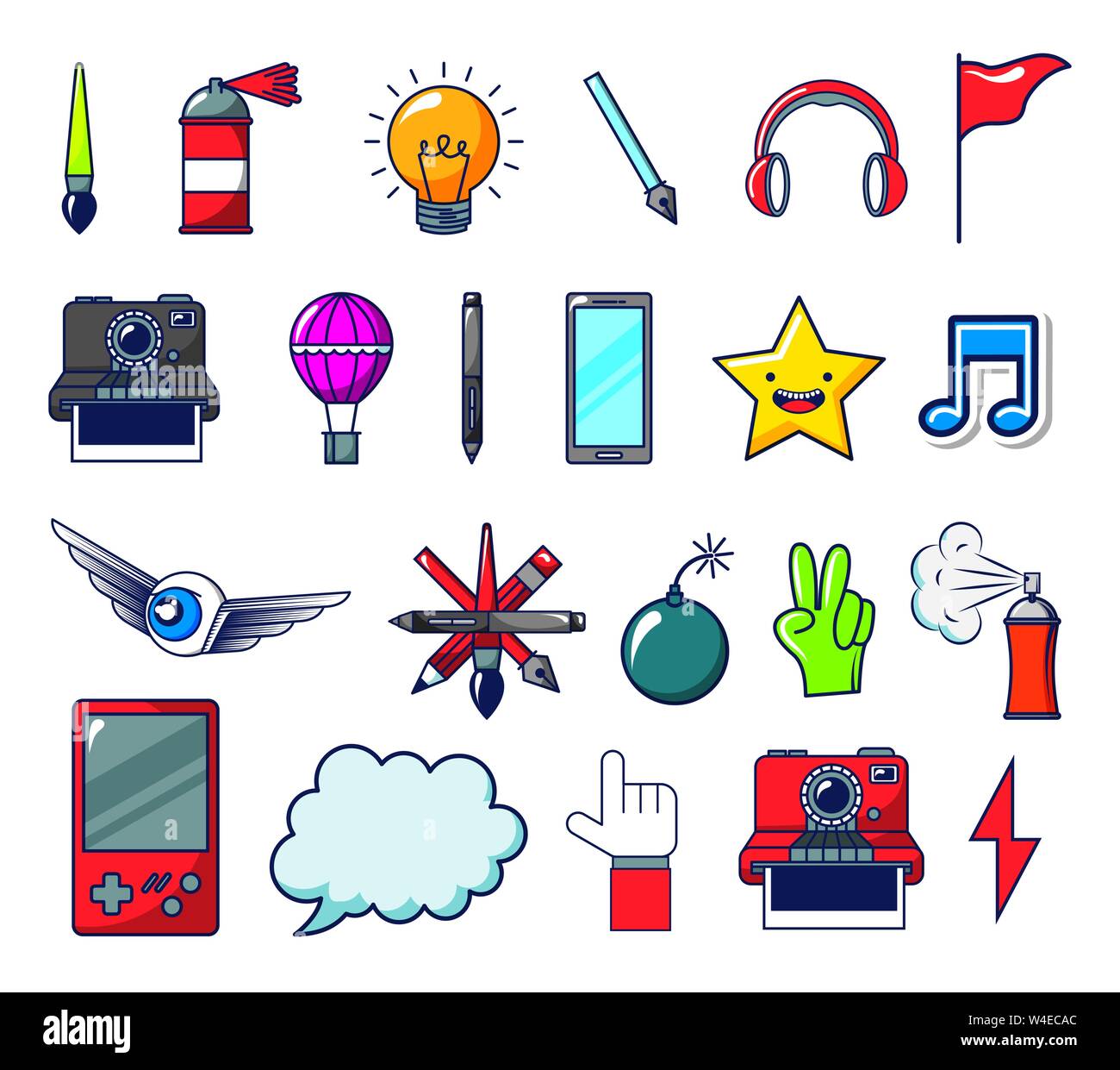 Brain with wings Stock Vector Images - Alamy