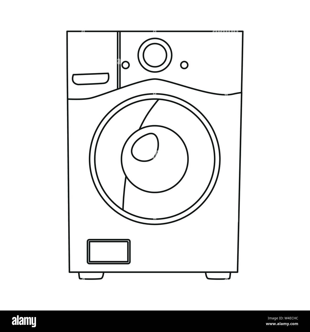 washing machine cleaning supply on white background vector illustration ...
