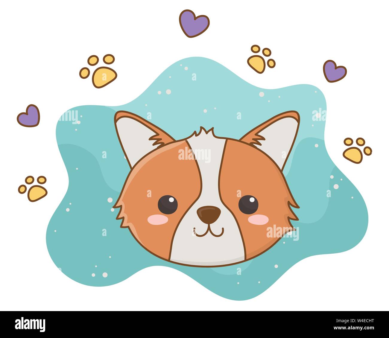 Dog cartoon design, Mascot pet animal nature cute and puppy theme ...