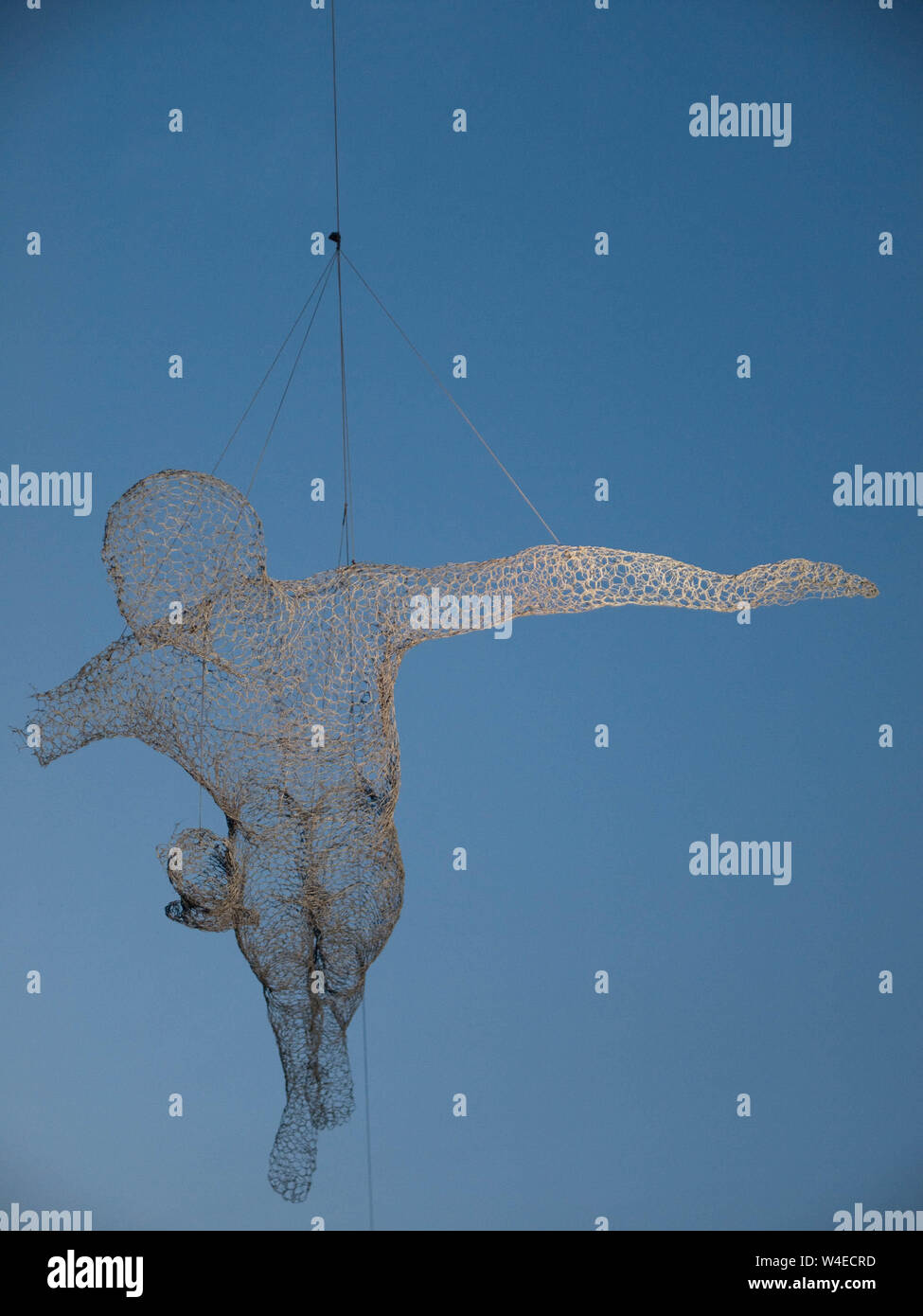 A wired human figure in the sky Stock Photo - Alamy