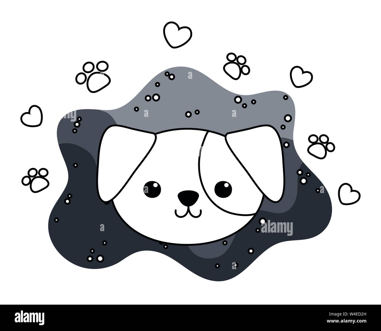 Dog cartoon design, Mascot pet animal nature cute and puppy theme ...