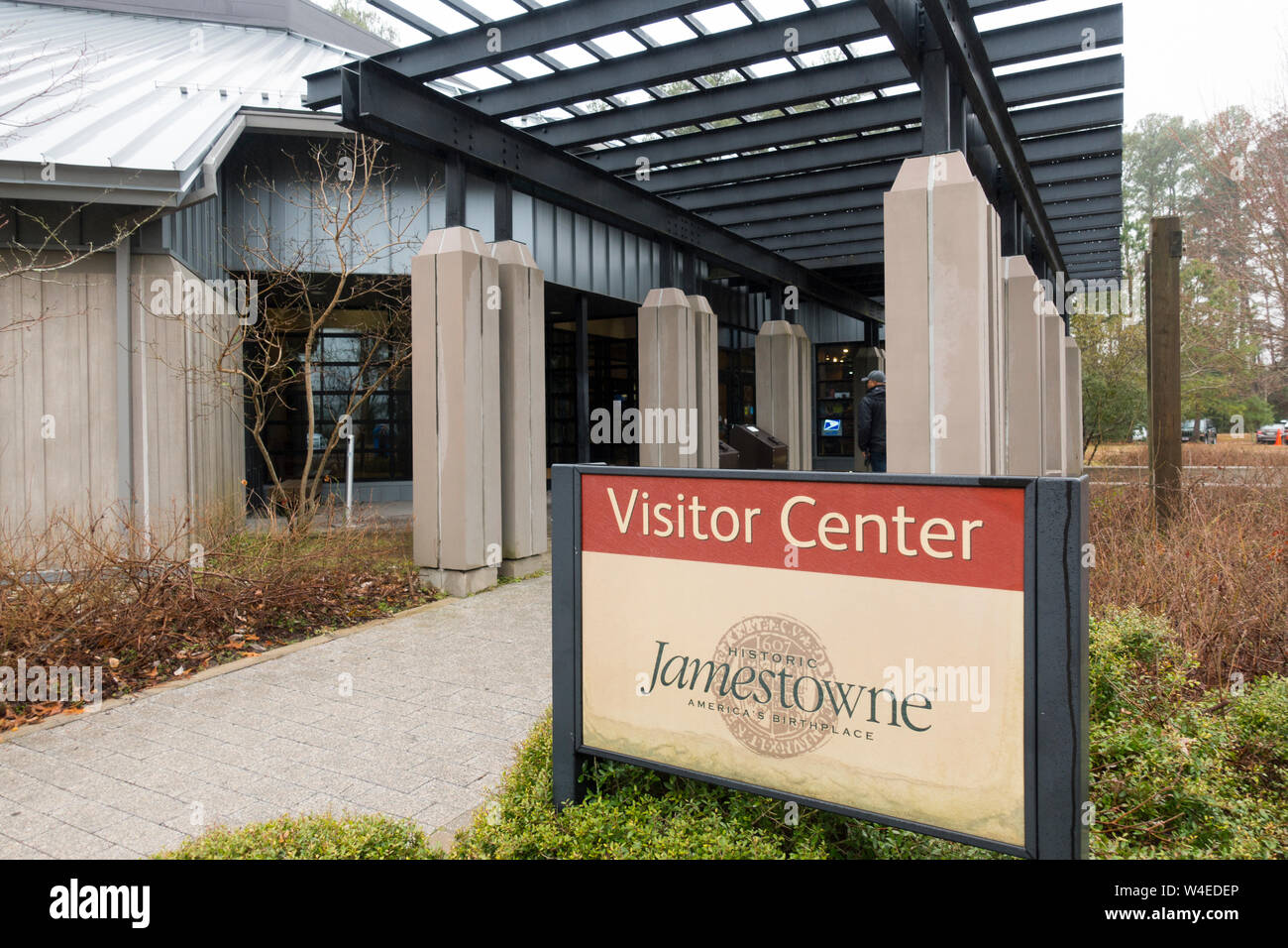 Historic Jamestowne visitor center Jamestown Virginia Stock Photo - Alamy
