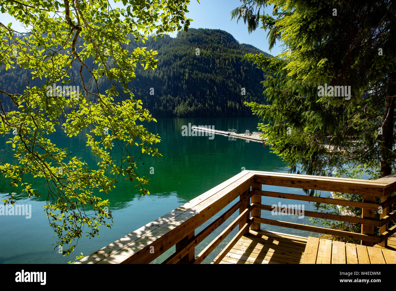 View from boardwalk at Moutcha Bay Resort and Marina - Tahsis ...