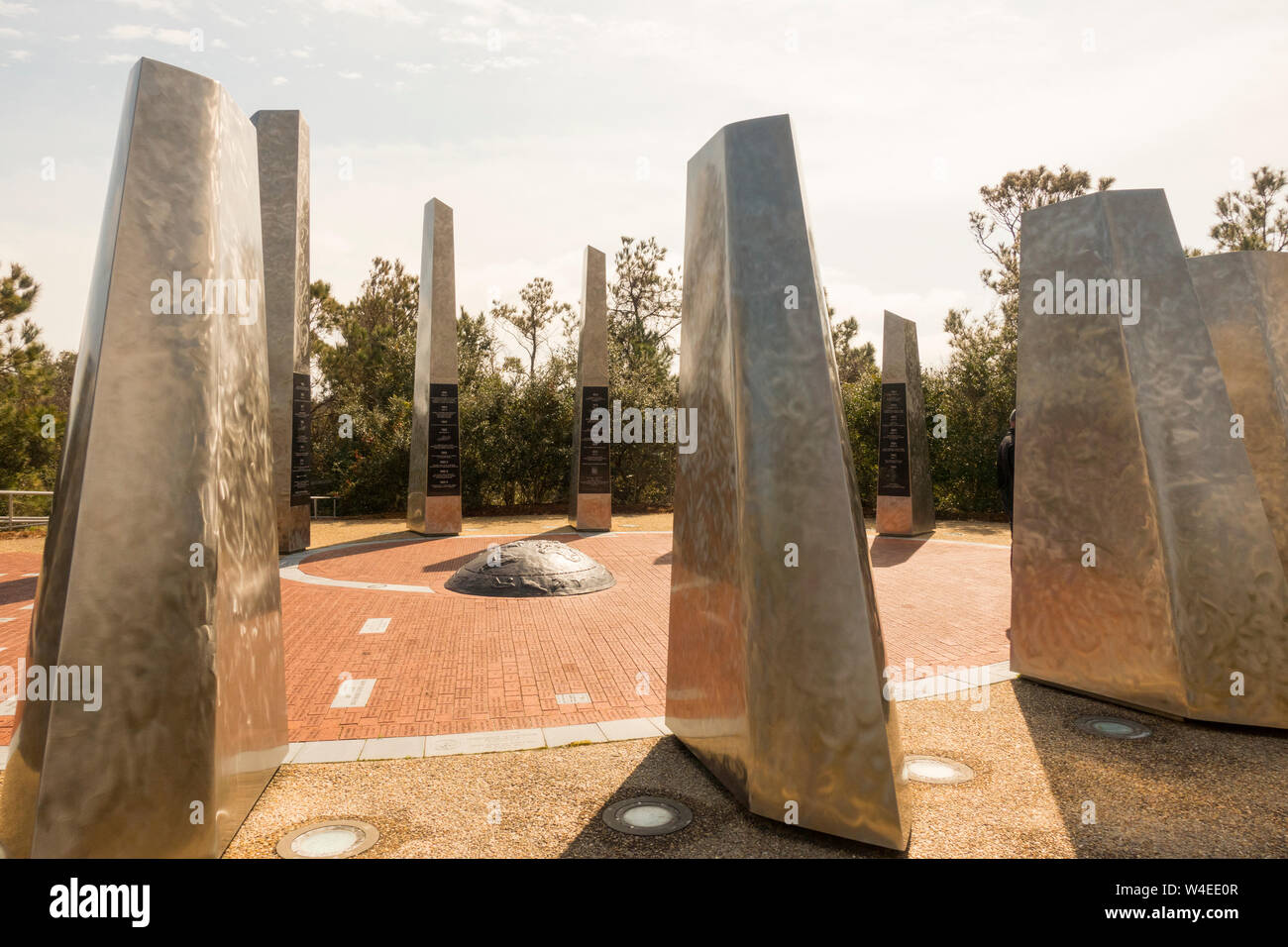 Monument to a century of flight memorial in Kitty Hawk North Carolina ...
