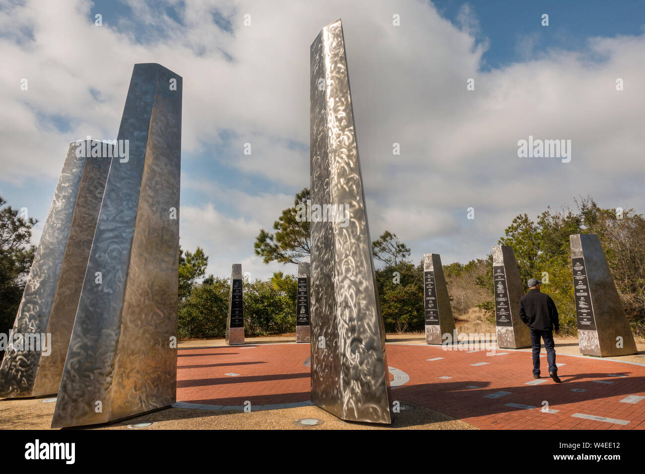 Monument to a century of flight memorial in Kitty Hawk North Carolina ...