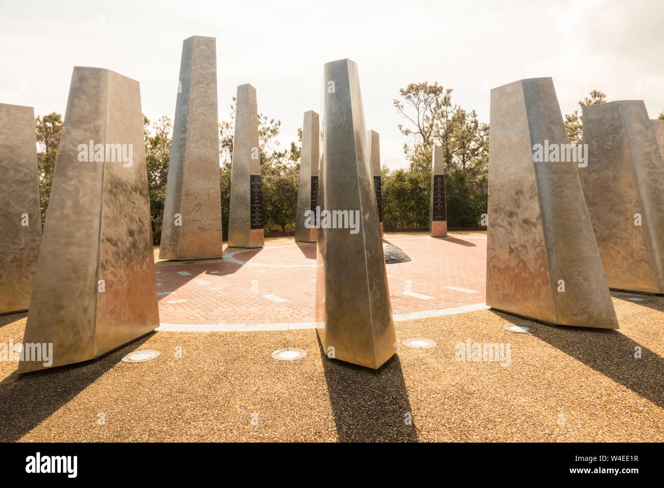Monument to a century of flight memorial in Kitty Hawk North Carolina ...