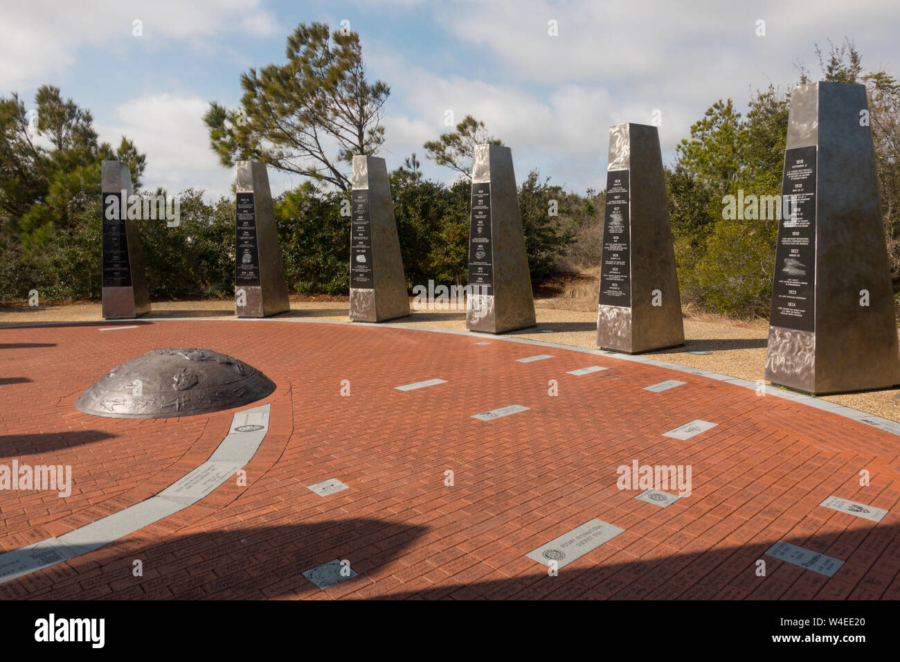 Monument to a century of flight memorial in Kitty Hawk North Carolina ...