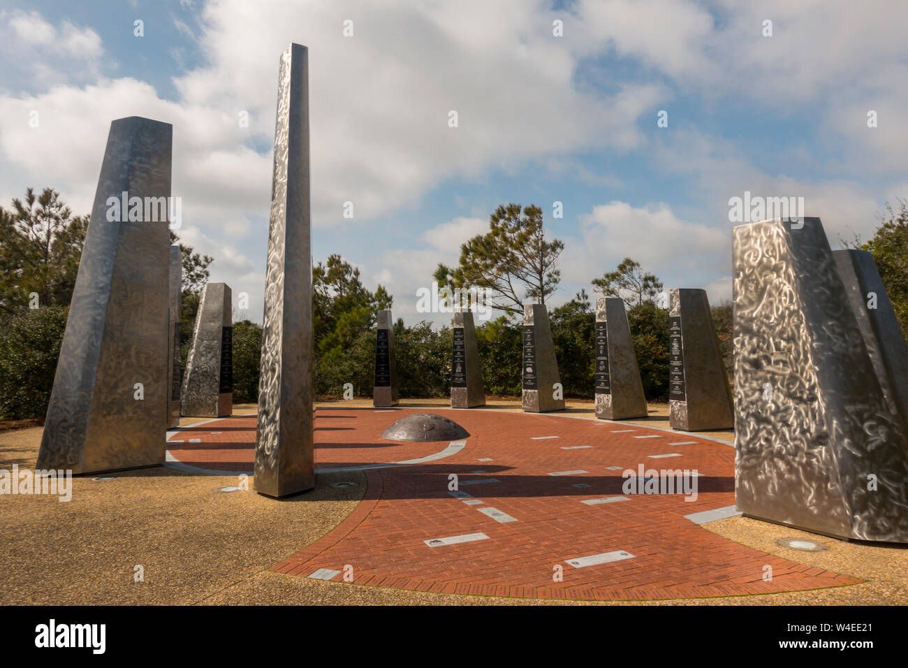 Monument to a century of flight memorial in Kitty Hawk North Carolina ...
