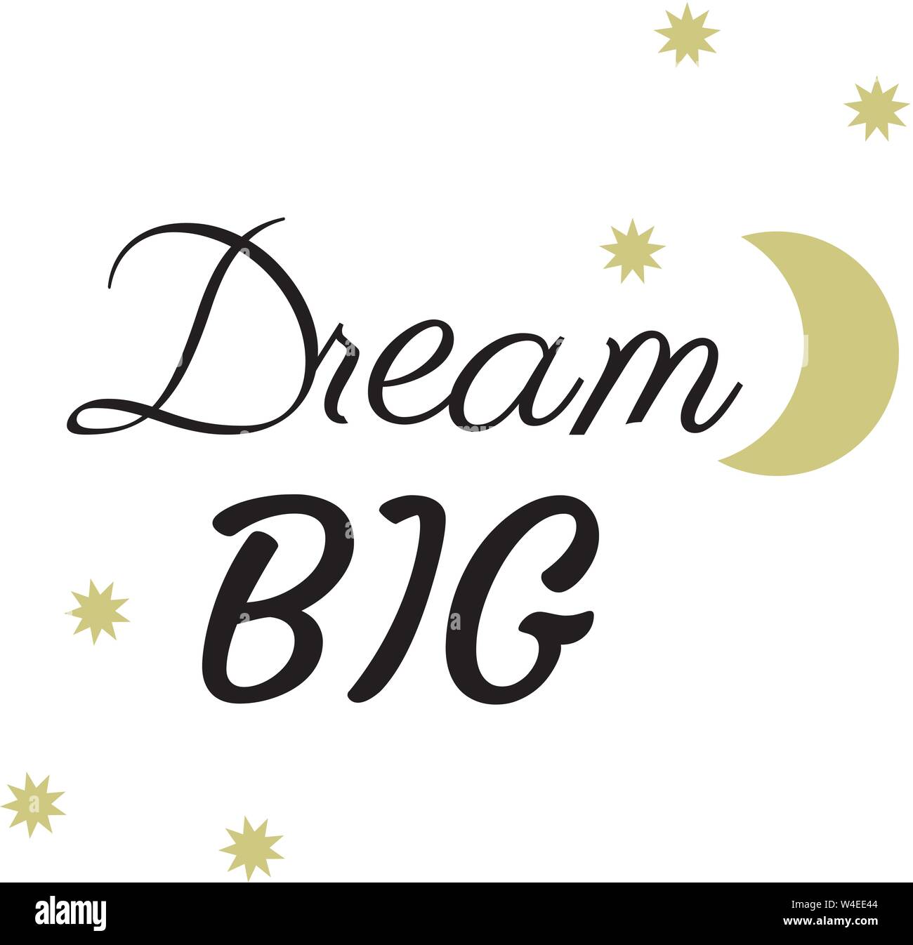 vector illustration of big dream abstract background Stock Vector Image ...