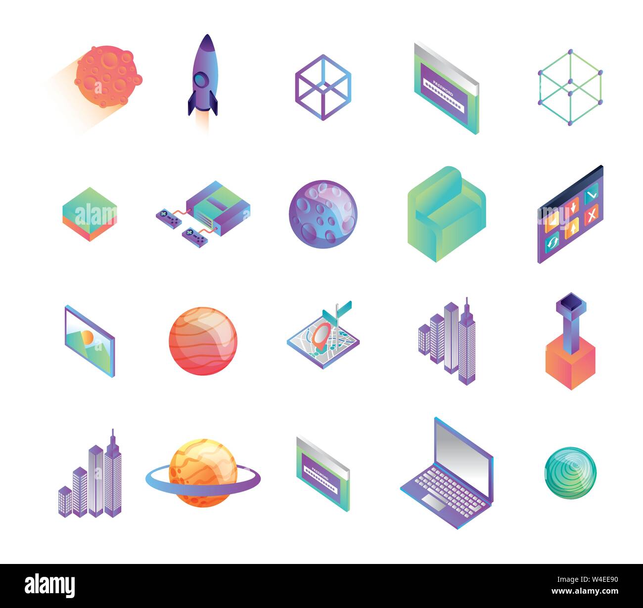 Play button innovation technology Cut Out Stock Images & Pictures - Alamy