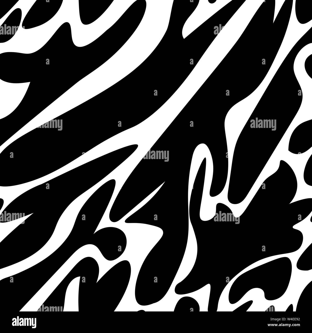 Zebra Stripes Seamless Pattern Vector Illustration Stock Vector Image ...