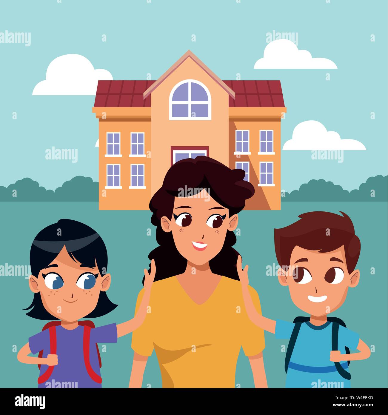 Single Parent Families Cartoon